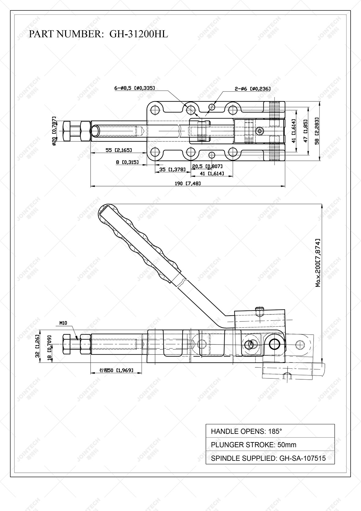 Large Bearing Force Push Pull Action Clamp Use On Metal Plates - Buy ...